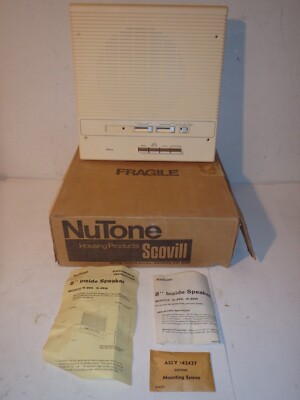 NEW NuTone Scovill Housing Products 8" Inside Intercom Speaker IS-88W | eBay