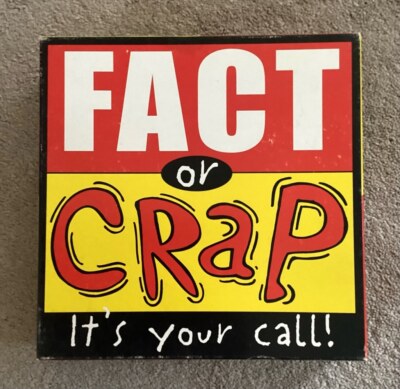 University Games Fact or Crap Trivia Game - One Size - Red/Yellow | eBay