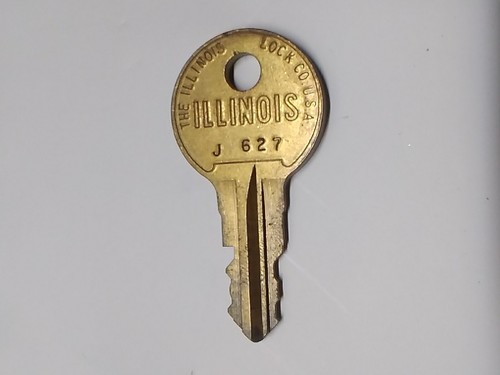 ILLINOIS Lock Key # J627 J 627 Slot Machine Jukebox Wallbox Arcade Coin ...