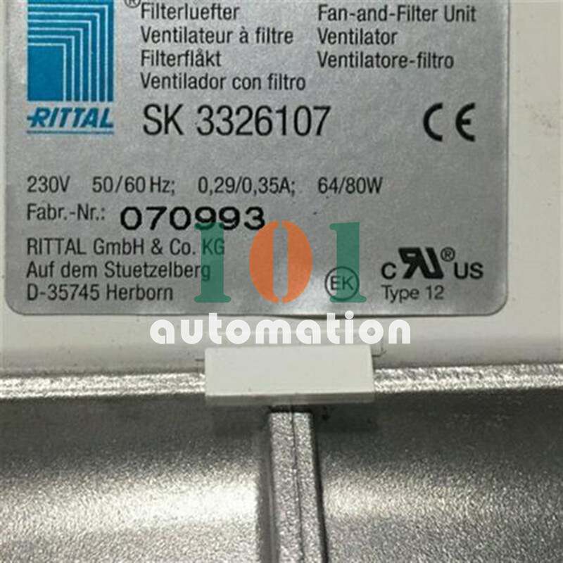 Rittal Cat 3326107 230v Ventilator Fan & Filter Unit for sale online | eBay