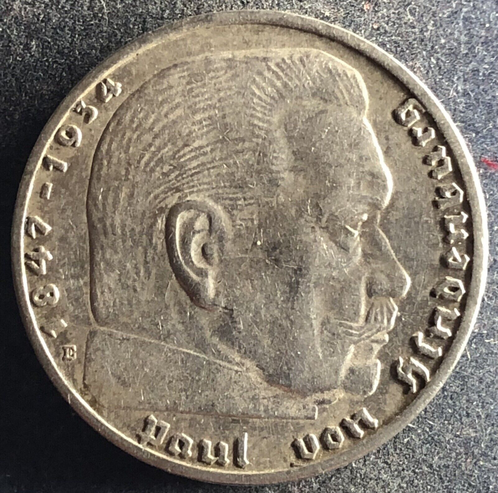 Germany Third Reich Nazi Coin 2 Reichsmark Silver Coin 1938 E ...