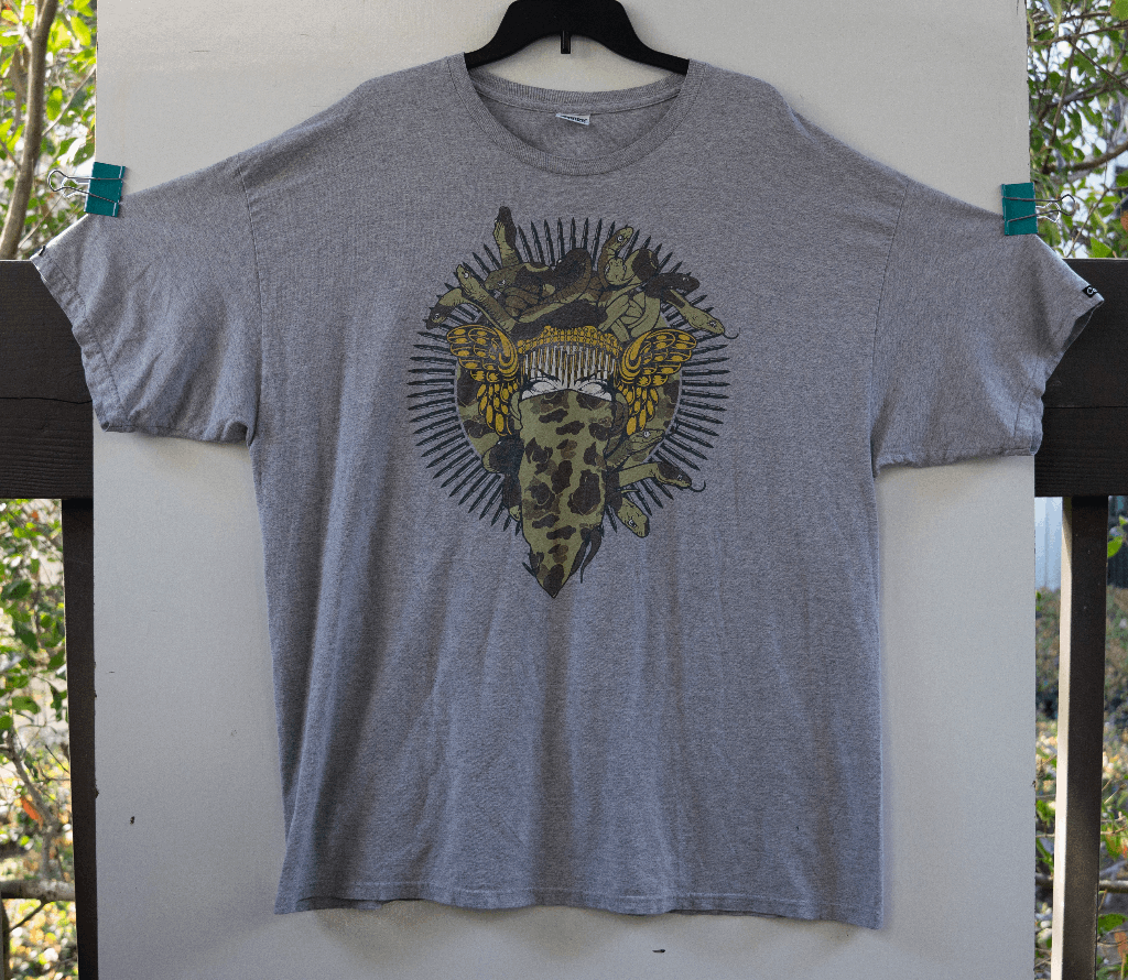 Crooks & Castles Medusa Bandana Camo Camouflage T-Shirt Heather Grey ...