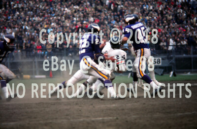PAUL KRAUSE & ED SHAROCKMAN MINNESOTA VIKINGS VS. CHICAGO BEARS DON SHY ...