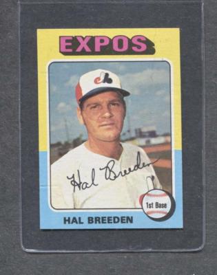 1975 Topps Mini #341 Hal Breeden (Expos) Vg-Ex | eBay