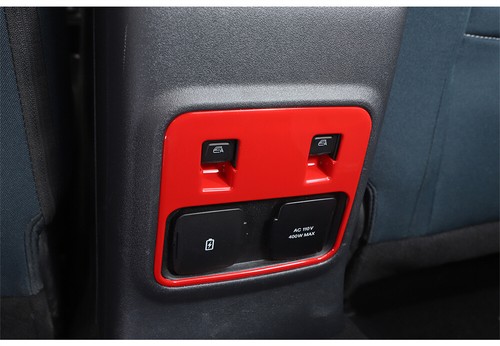 Red ABS Rear Window Switch Button Panel Trim For Ford Bronco 2021-23 ...