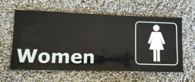 WOMENS ROOM Sticker Sign 9x3 inch MADE IN USA not CORPORATE Door ...