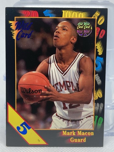1992 Wild Card Collegiate 5 Stripe Mark Macon #23 | eBay