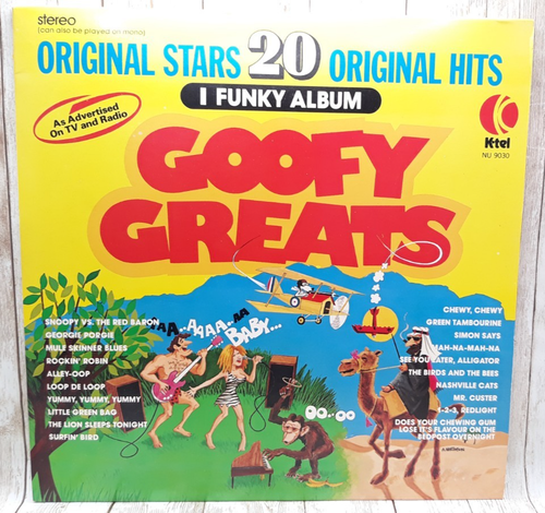 KTEL Goofy Greats 1 Funky Album 20 Original Hits 1978 Snoopy & The Red ...
