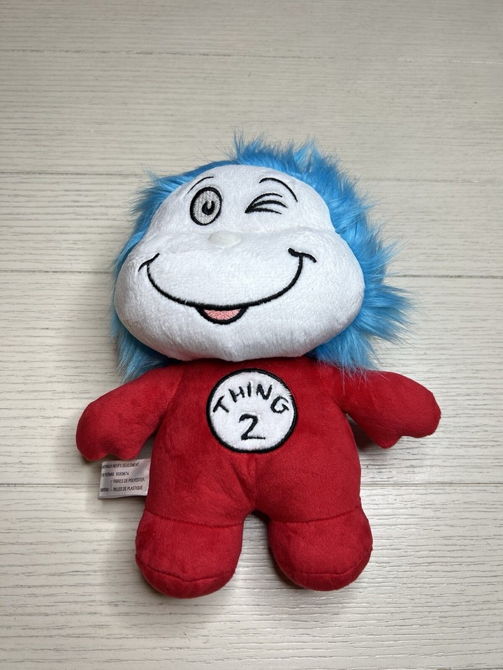 Dr. Seuss Thing 1 & Thing 2 Two Sided Soft Plush Toy Aurora 9” | eBay