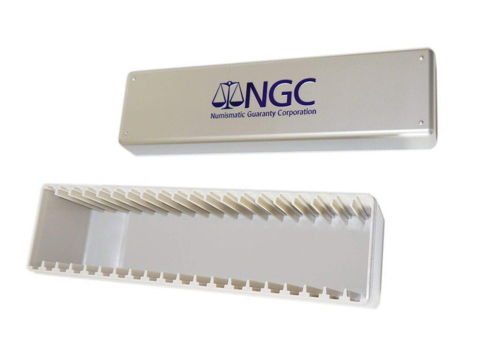 Lot 5 NEW Official NGC Box 20 Graded Certified Coin Slab Silver Plastic ...