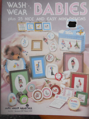 Wash and Wear Babies STITCHING Projects Craft Book # 874 | eBay