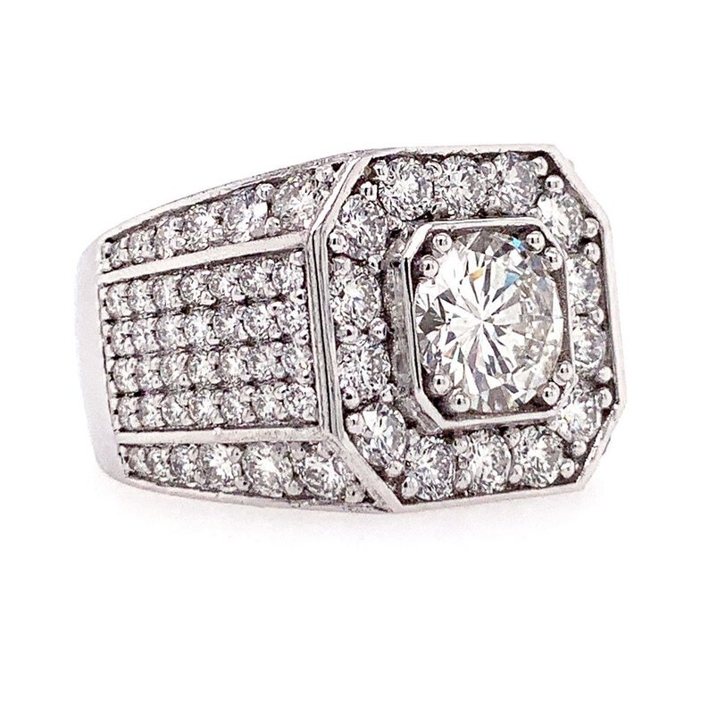 Diamond Wedding Ring Round 5 Ct Certified Lab Created… - Gem