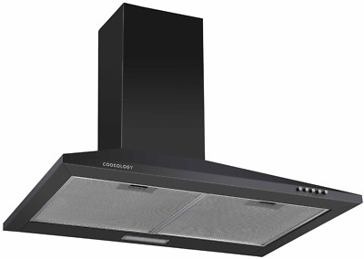 Cookology Cooker Hood 70cm Chimney Kitchen Extractor Fan - Black ...