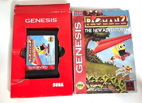 PAC-MAN 2: The New Adventures SEGA GENESIS Game Boxed Tested ++ WORKING ...