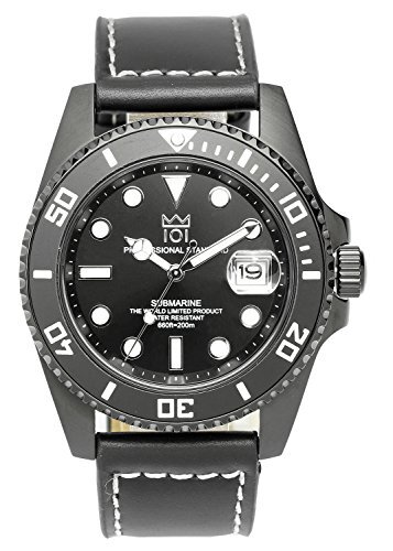 [HYAKUICHI 101] Divers 20 ATM Watch Date Reverse Rotating Bezel Men's ...