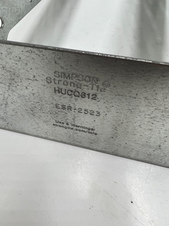 Simpson Strong-Tie HUCQ612 Galv. Face-Mount Concealed Hanger | eBay