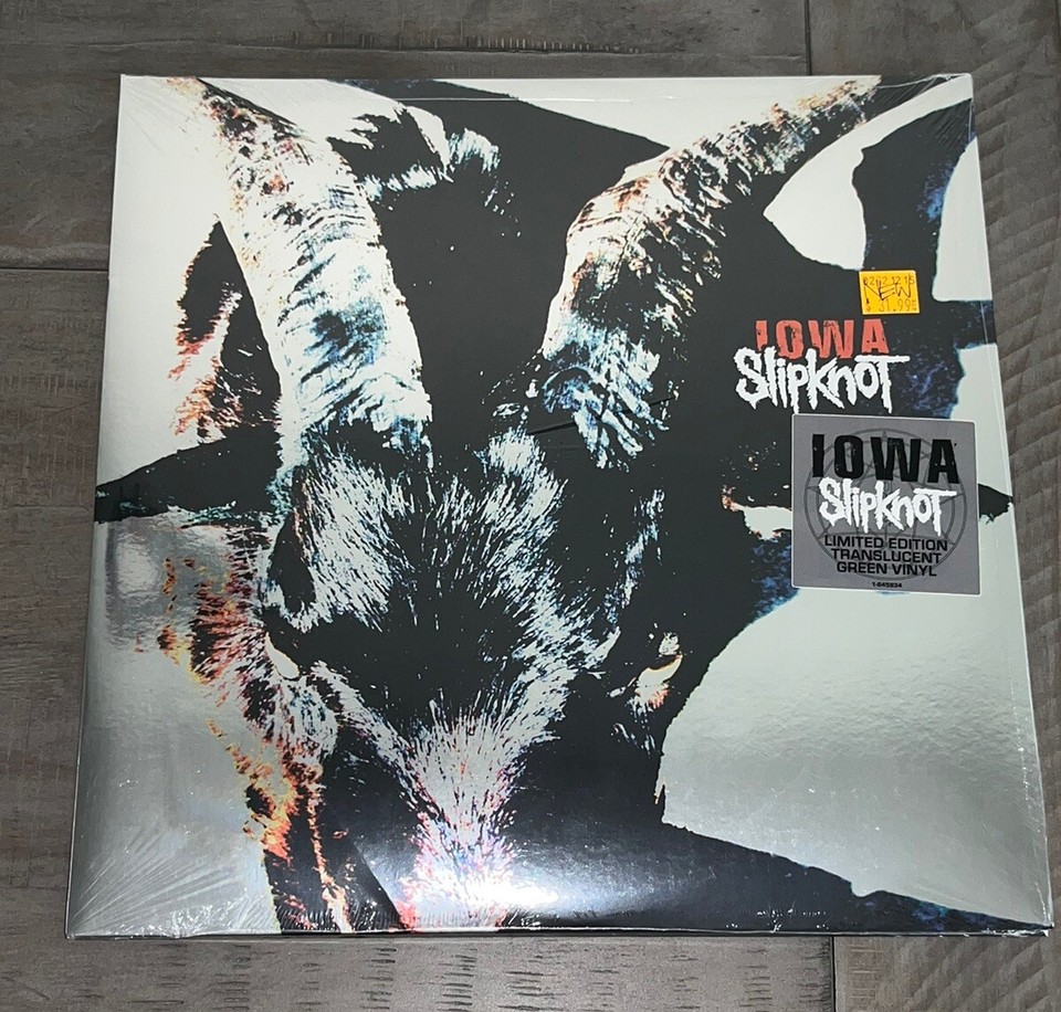 SEALED SLIPKNOT IOWA 2 LP RECORD SET TRANSLUCENT GREEN VINYL LE COVER ...