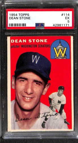 1954 TOPPS #114 Dean Stone PSA 5 EX 42981171 | eBay