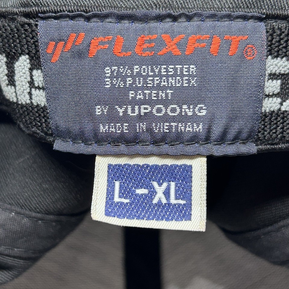 APPLE Baseball Cap Flexfit Black Logo Mens Size L/XL Fitted Tech Logo ...