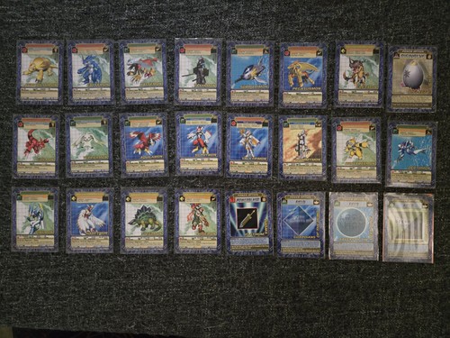 24 Vintage Digimon CCG Battle Series 3 and 4 Card Lot Exveemon Greymon ...