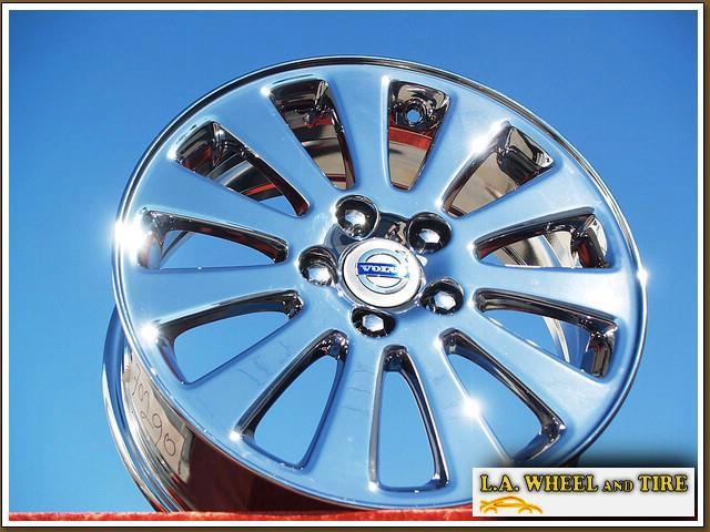 SET OF 4 NEW 16" VOLVO S40 V50 OEM CHROME FACTORY WHEELS RIMS XC70 S60 ...