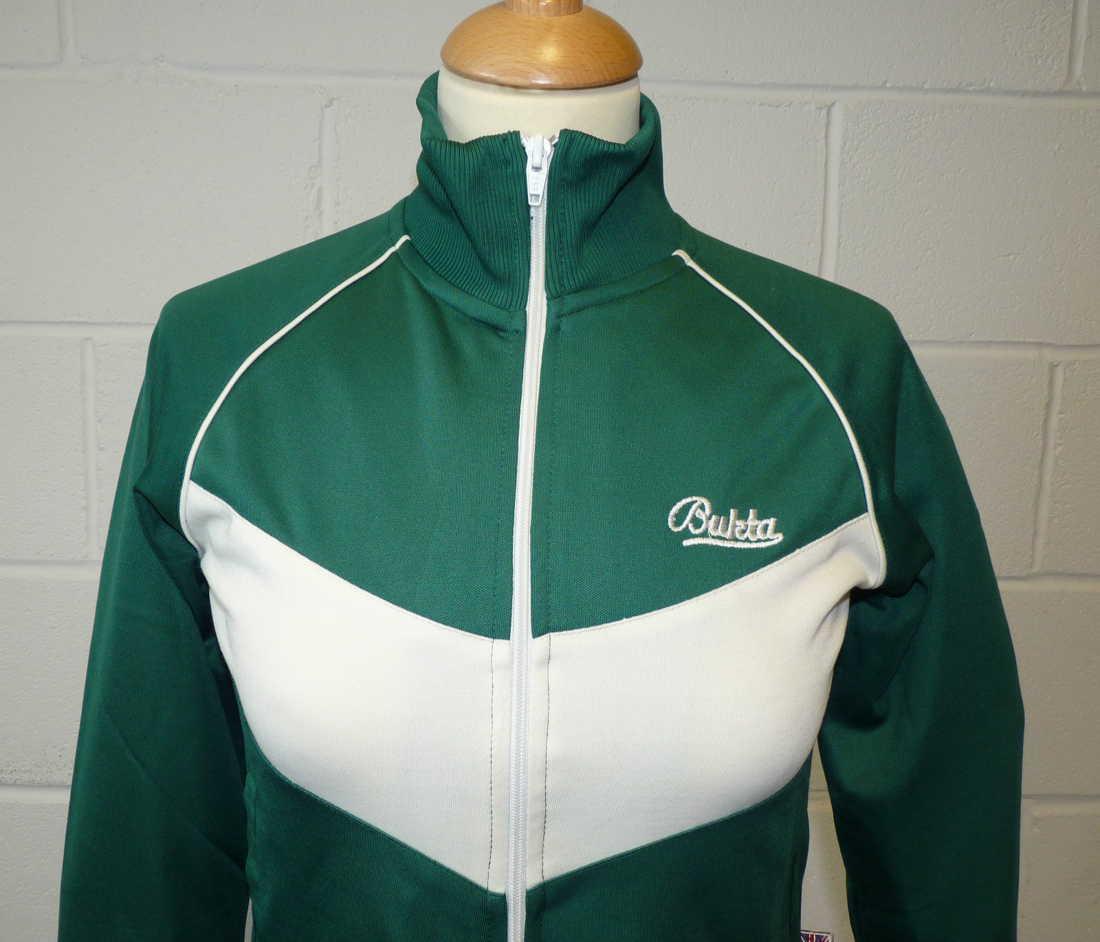 SALE! NEW BUKTA VINTAGE WOMENS INDIE CHEVRON TRACK TOP JACKET (GREEN ...