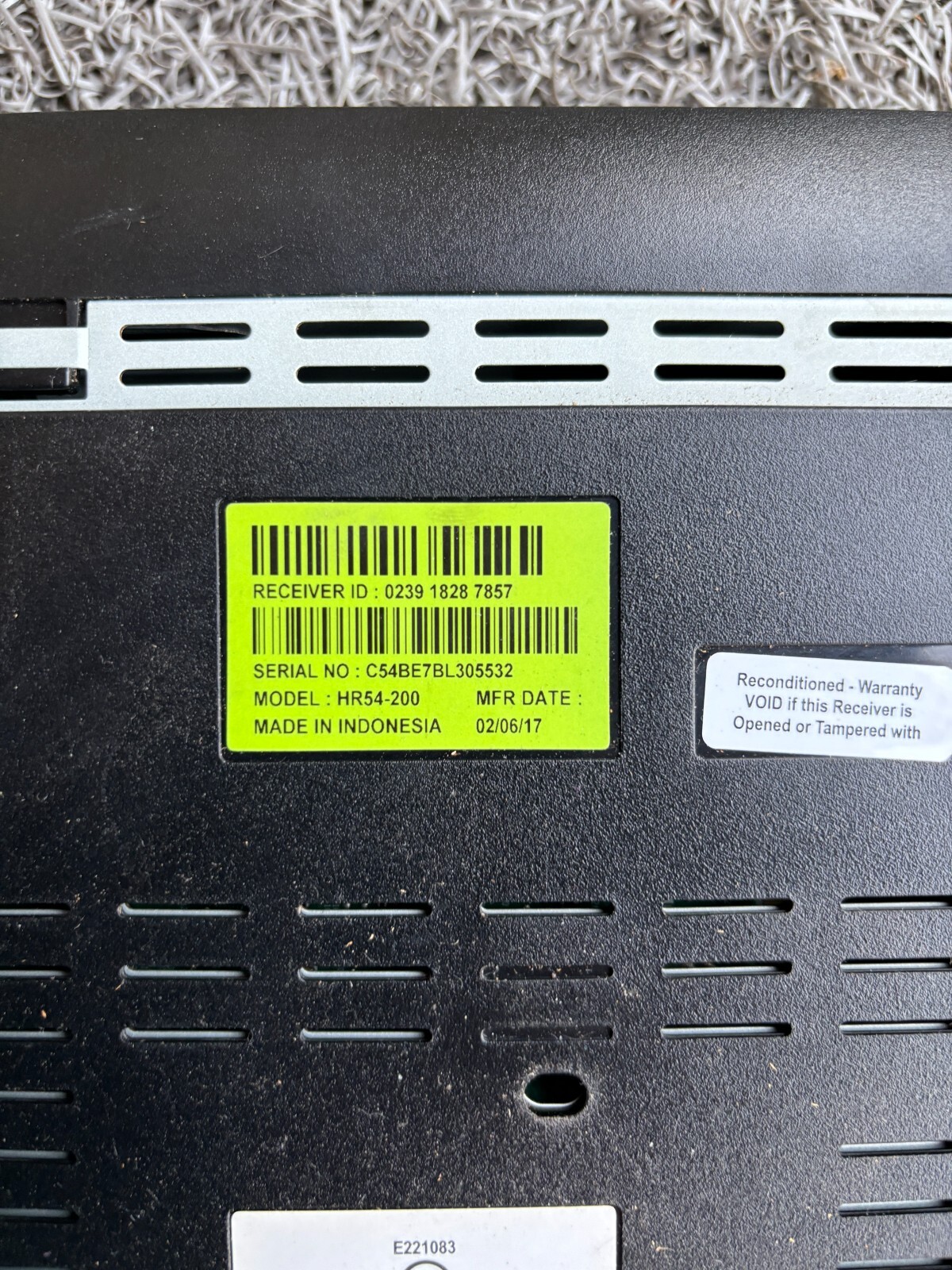 DirecTV HR54 HD DVR Digital Satellite Receiver Direct TV HR54-200 Used ...