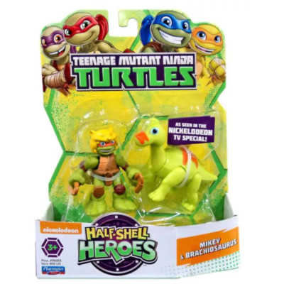 Teenage Mutant Ninja Turtles Half-Shell Heroes - MIKEY & BRACHIOSAURUS ...