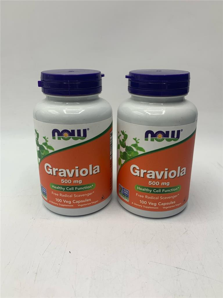 NOW Graviola 500mg, 100 Capsules (Pack of 2) | eBay