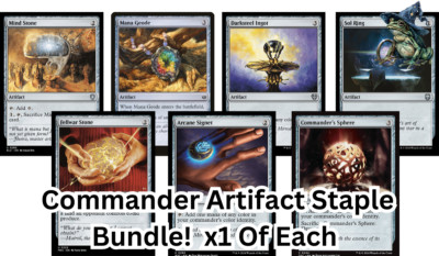 MTG Colorless Artifact Commander Deck Staples Mana Rock Set (7 Cards ...