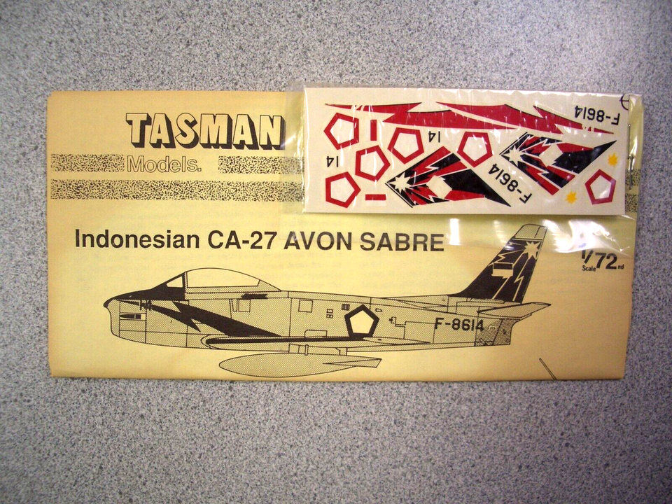 Tasman Models 1/72 Indonesian CA-27 Avon Sabre Conversion Kit | eBay