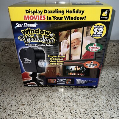 Bulbhead 11674 Star Shower Window Wonderland Projector - Black ...