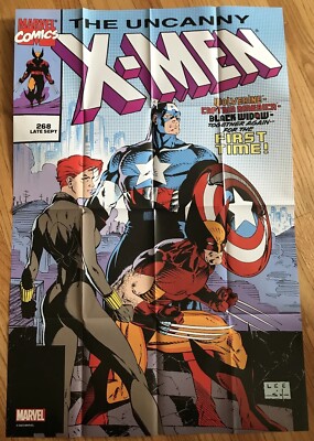 MARVEL “UNCANNY X-MEN” #268 24x36 Jim Lee PROMO POSTER NEVER DISPLAYED ...