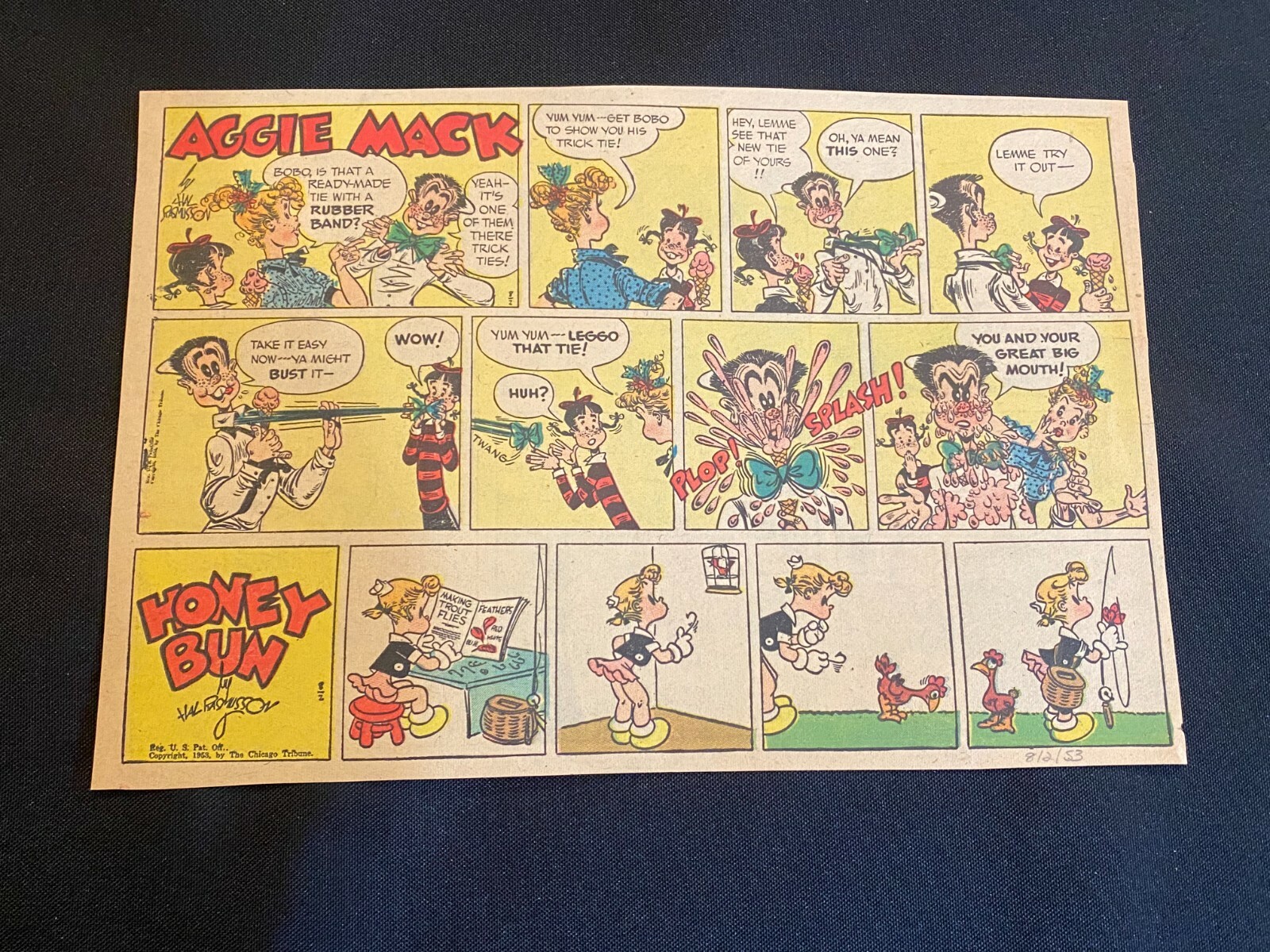 #TH04 AGGIE MACK by Hal Rasmusson Sunday Tabloid Half Page Strip August ...