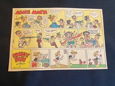#TH04 AGGIE MACK by Hal Rasmusson Sunday Tabloid Half Page Strip August ...