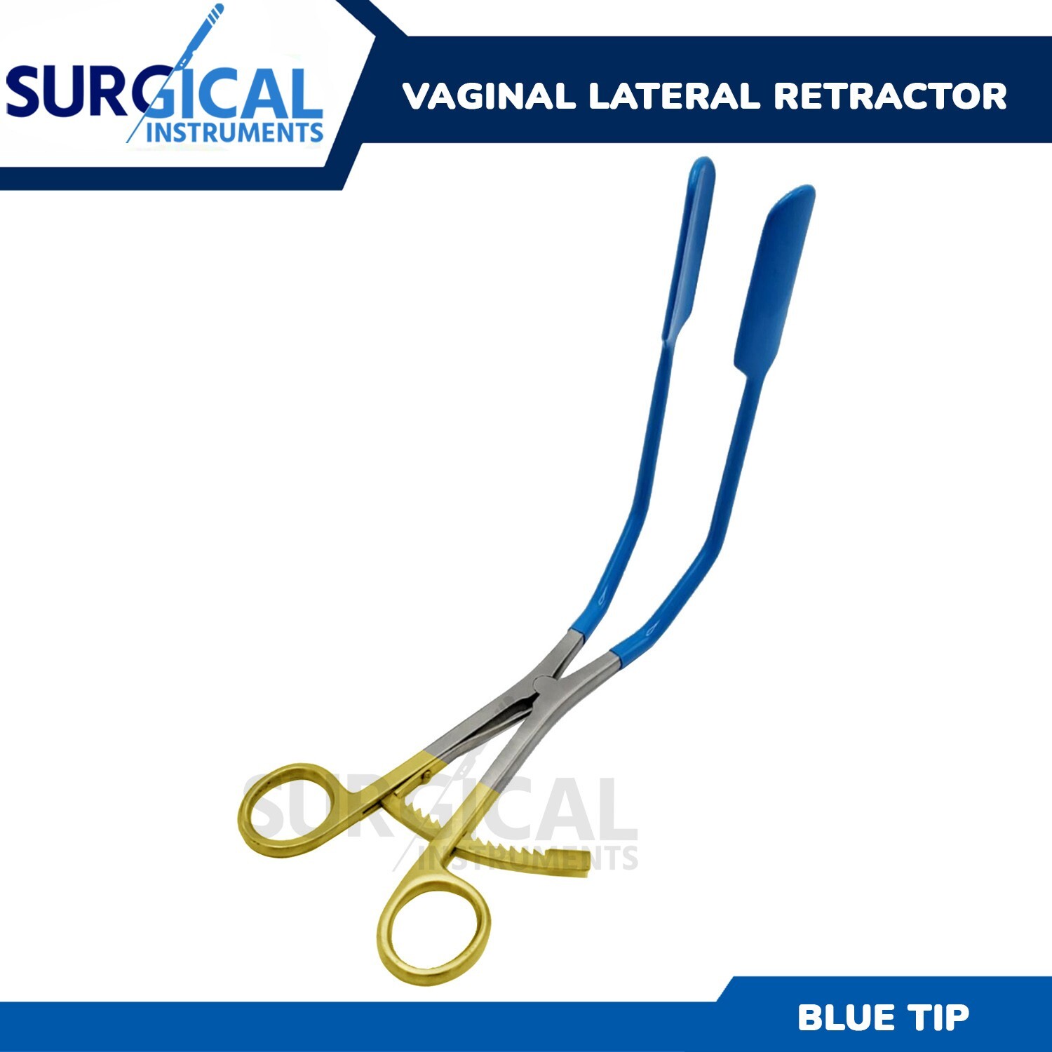 View More Vaginal Lateral Retractor 10.5" Blue Tip with Gold Handle ...