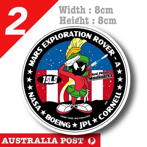 Marvin the Martian NASA Badge Funny Vinyl Sticker | eBay Australia