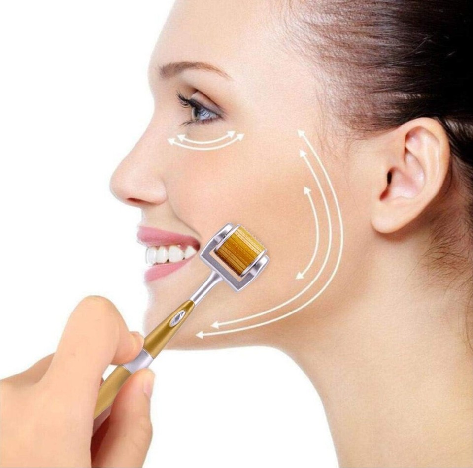 Titanum Micro Needle Derma Skin Roller 1.5mm beard growth, Anti-aging ...