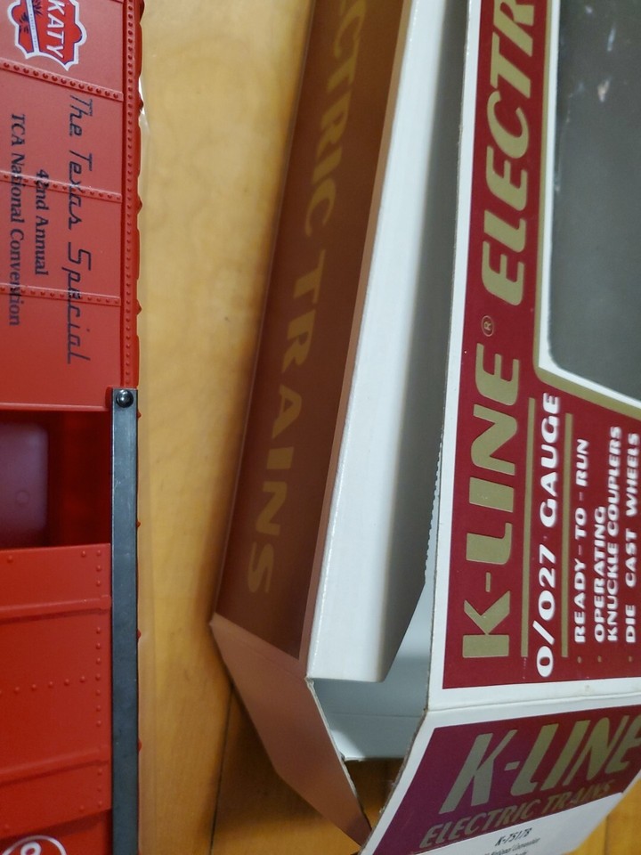 K-LINE K-7517B TEXAS SPECIAL MKT KATY REEFER O GAUGE TCA CONVENTION ...