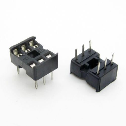50PCS 6-Pin 6pins DIL DIP IC Socket PCB Mount Connector NEW | eBay