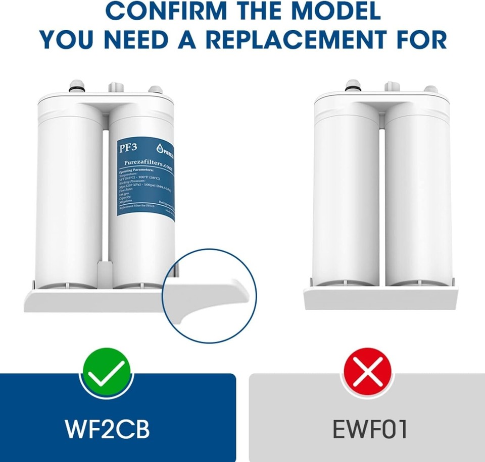 WF2CB Water Filter - Compatible with Pure Source 2 Water Filter, WF2CB ...