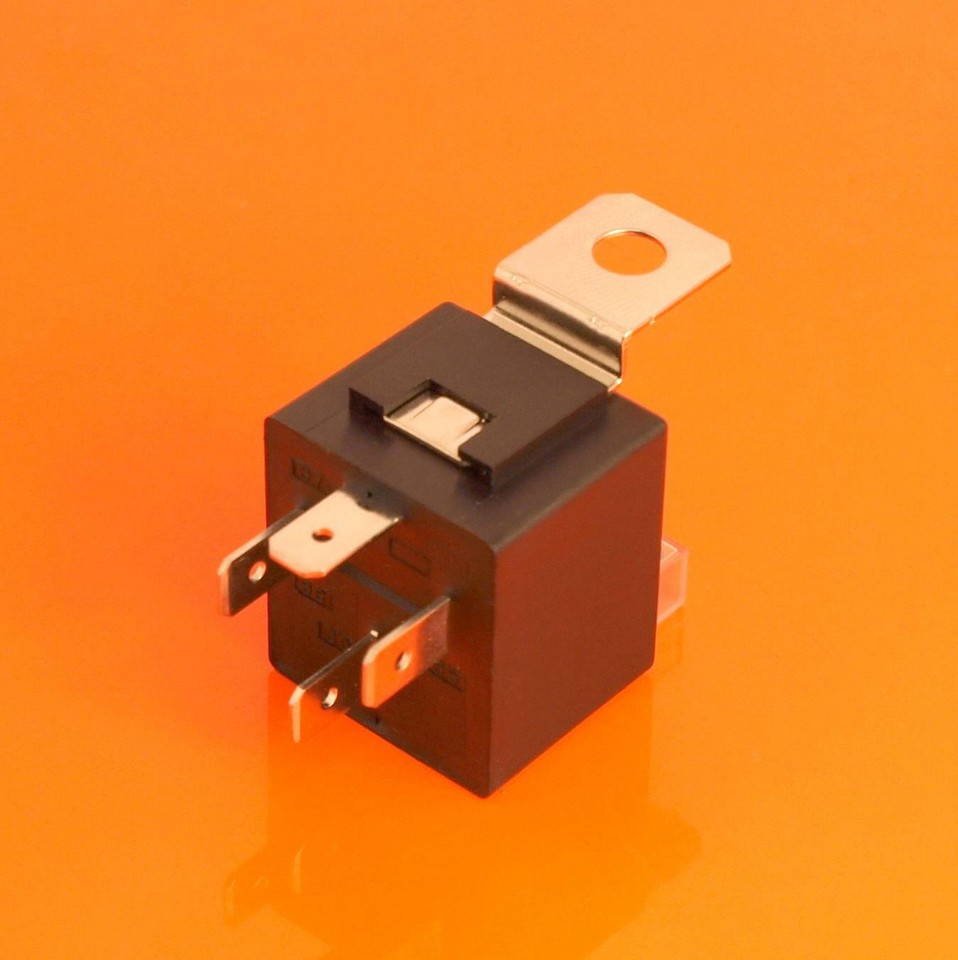 High Quality 12V 4 Pin 30A Fused Relay With Detachable Bracket - 30 Amp ...