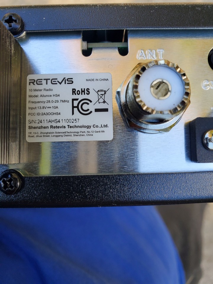 Retevis Ailunce HS4 10 Meter Ham Radio 28.00MHz-29.70MHz + SHARK ...