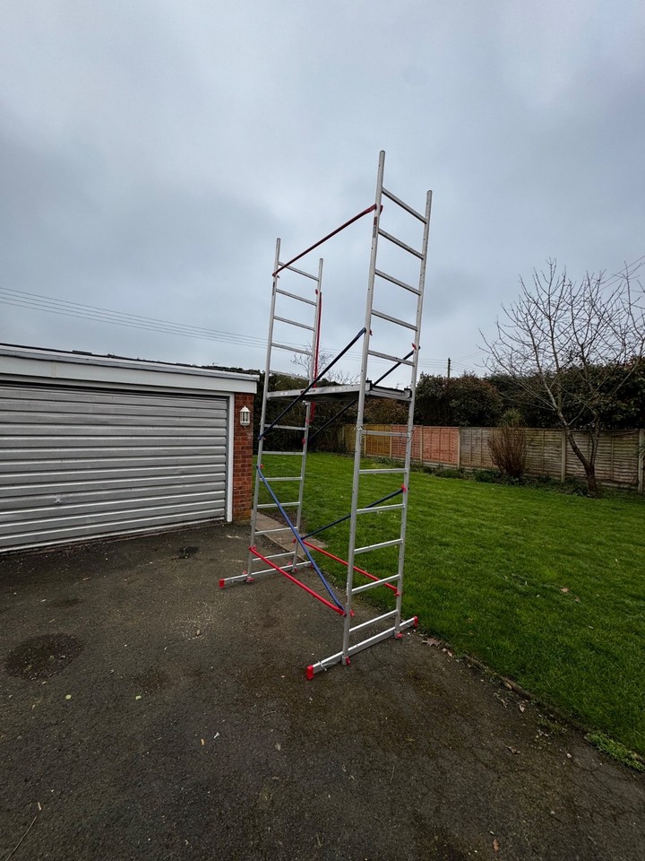 DIY Scaffold Tower - Home Master Aluminium Tower- Quick Assembly 3.6mtr ...