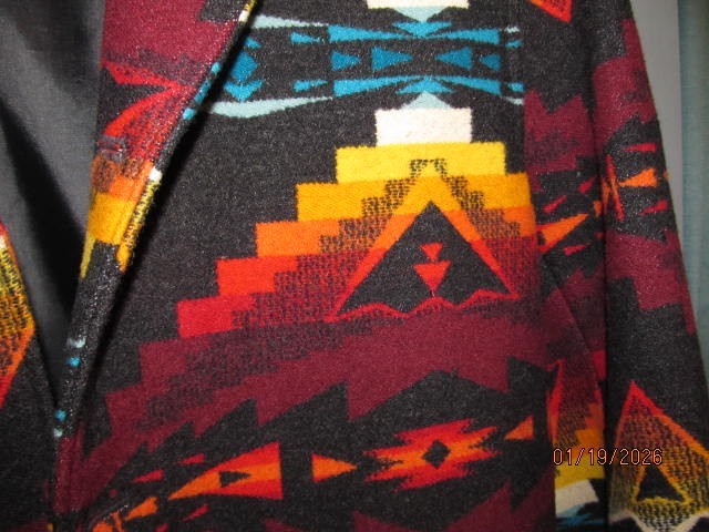 Men's Pendleton Wool Aztec Coat Size M | eBay