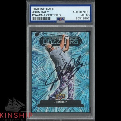 John Daly signed 2024 Upper Deck Dazzlers Card PSA DNA Slab Golf Auto ...
