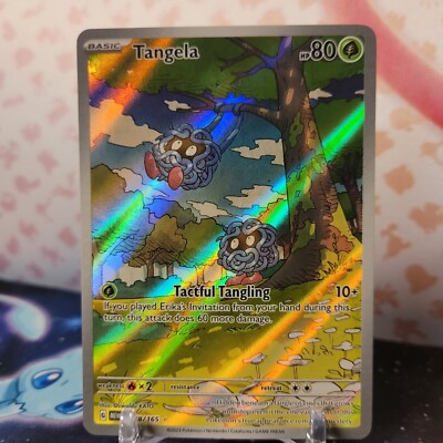 Pokémon TCG Tangela Scarlet & Violet-151 178/165 Holo Illustration Rare ...
