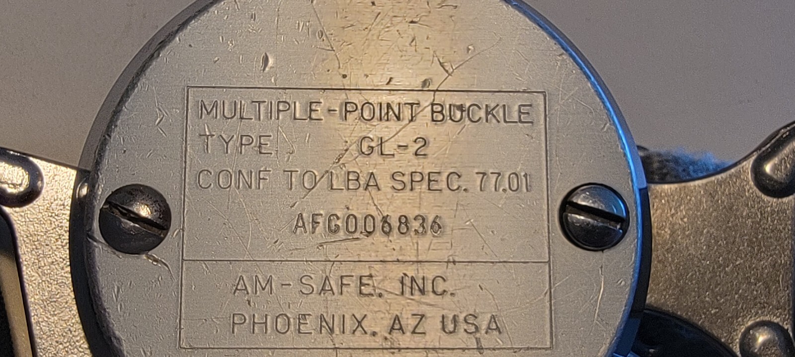 AMSAFE AUTOFLUG MULTIPLE POINT SEATBELT HARNESS - P/N AFG006836 | eBay