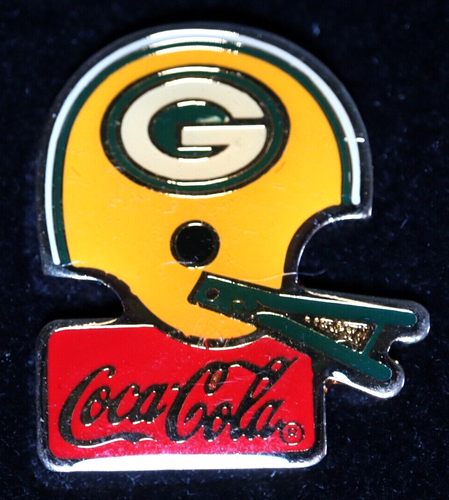Vintage 1985 NFL Green Bay Packers Coca-Cola Coke Helmet Lapel Pin | eBay
