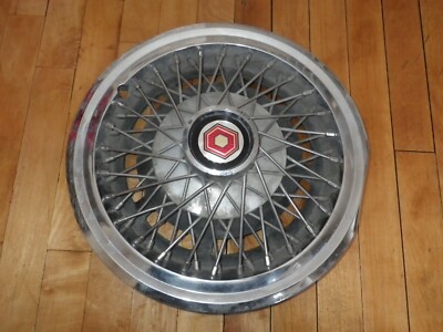 Vintage Hubcap Old Wheel Cover Spokes 15" Chrysler Packard ? Red Man ...